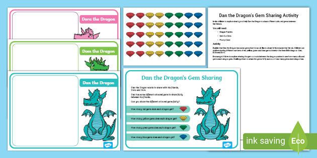 Dan the Dragon's Gem Sharing Activity