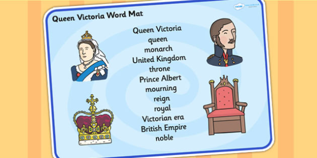 Queen Victoria Word Mat