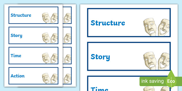 Conventions of Drama Word Cards (teacher made)