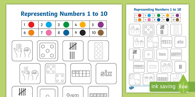  Representing Numbers Up To 10 Activity teacher Made 
