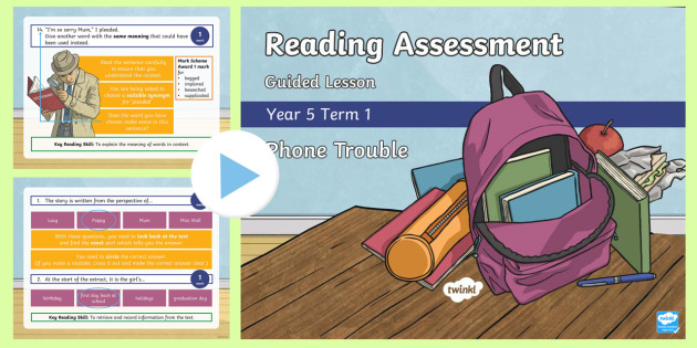 Year 5 Reading Assessment Fiction Term 1 Guided Lesson PowerPoint