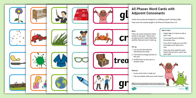 Phase 2 Word Cards | twinkl.com.au