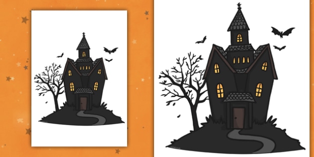 FREE! - Editable Halloween Haunted House (A4) - Editable Halloween Haunted
