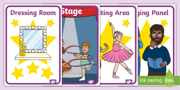 Dance Competition Backstage Display Signs (teacher made)