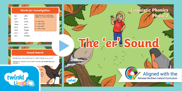 Linguistic Phonics Stages 5/6 Phase 2 'er' Sound PowerPoint