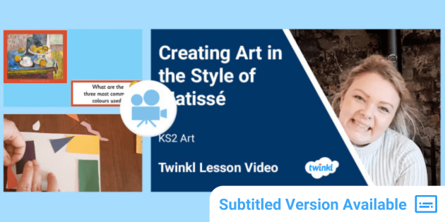 KS2 (Ages 7-11) Art: Matissé Video Lesson (teacher made)