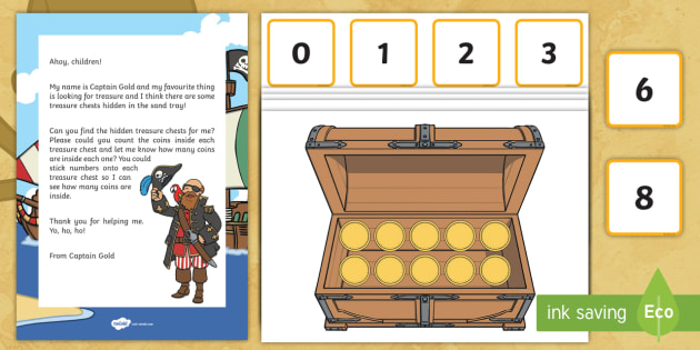 Pirate Treasure Counting Activity Resource Pack