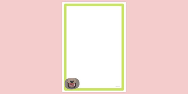 FREE! - Wolf Teeth Page Border | Page Borders | Twinkl