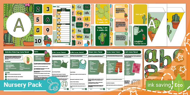 Cactus Nursery Pack (teacher made)