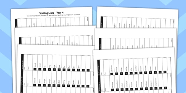 Home Educators Spelling Pack Year 4 (teacher made)