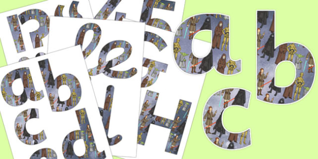Space Wars Themed Display Lettering Pack