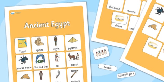 Ancient Egyptian Vocabulary Poster - ancient egyptian, display posters