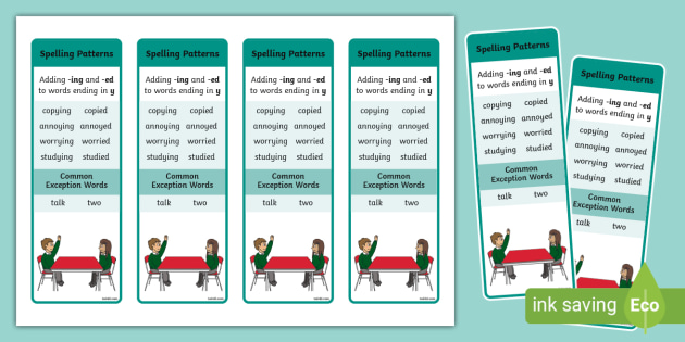 Word Ending Spelling Patterns
