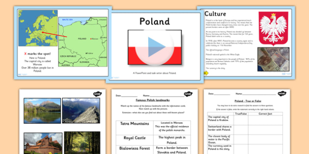Poland Lesson Teaching Pack (teacher made)