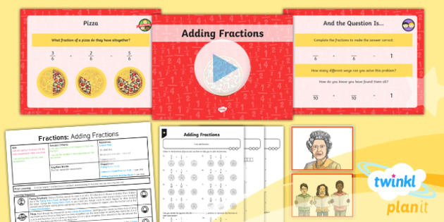 PlanIt Maths Y3 Fractions Lesson Pack Add and Subtract Fractions (1)