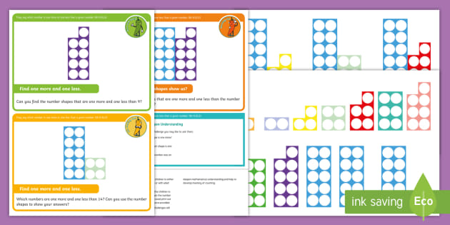 EYFS Maths One More One Less Chilli Challenges: One More One Less with ...