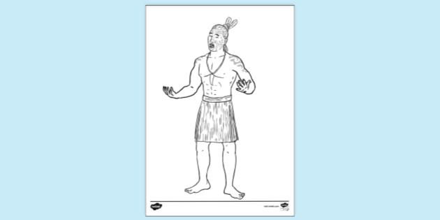 FREE! - Maui Saying his Karakia Colouring | Colouring Sheets