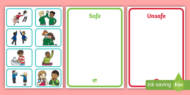 Safe And Unsafe Sorting Activity Safe And Unsafe Sorting Activity