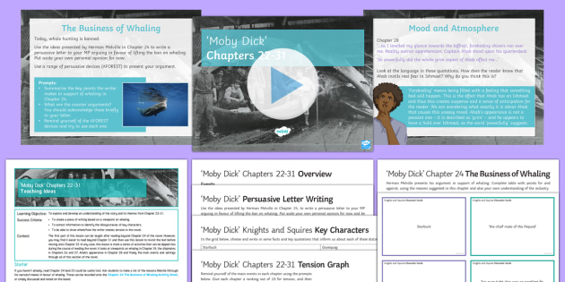 GCSE 'Moby Dick' Chapters 22-31 Lesson Pack (teacher made)