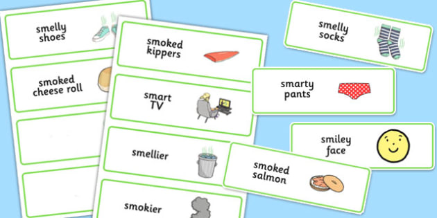 Three Syllable SM Word Cards