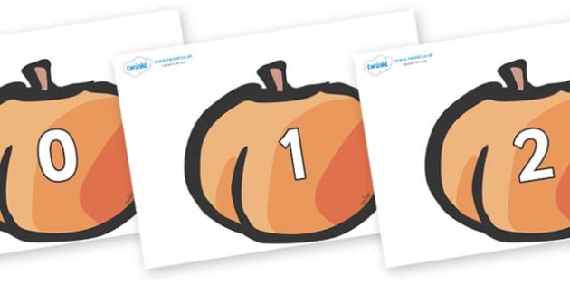 Numbers 0-50 on Peaches (teacher made)