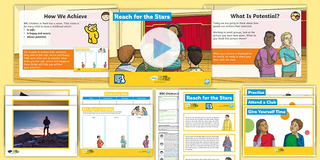 FREE! - BBC Children in Need KS2 Reach for the Stars Lesson Pack