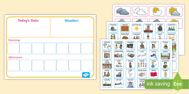 EYFS Daily Visual Timetable Display Poster (teacher made)