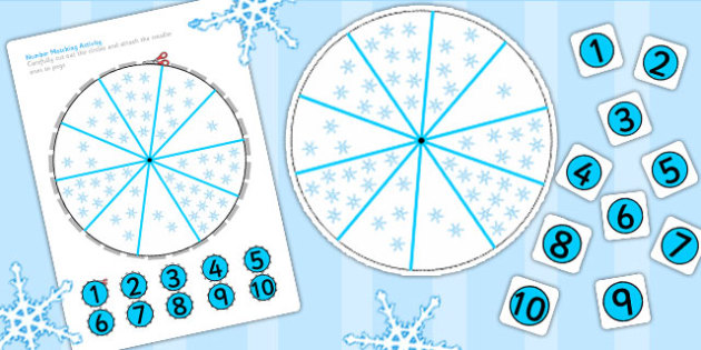 Number Matching Pegs Activity