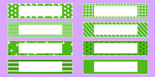 Gratnells Tray Labels Green - display, label, trays, gratnell