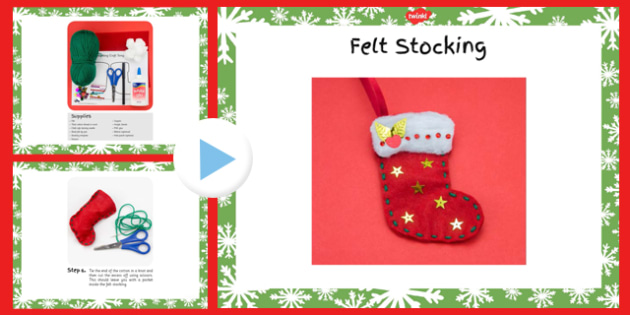Make Your Own Christmas Stocking PowerPoint