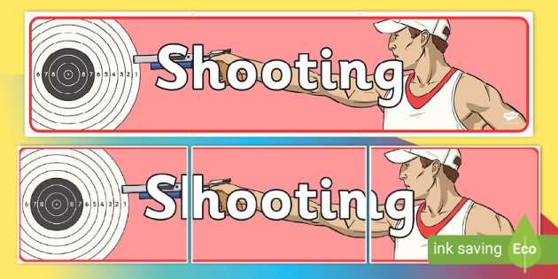 The Olympics Shooting Display Banner