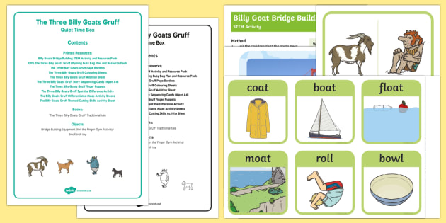 EYFS The Three Billy Goats Gruff Quiet Time Box-Australia