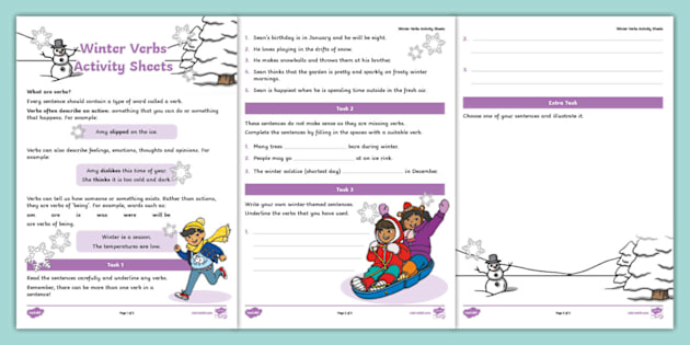 Winter Activity Sheets • Twinkl.com.au