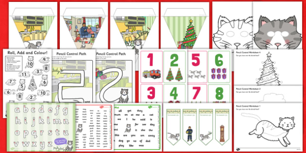 Christmas Cat Themed Lesson Ideas and Resource Pack