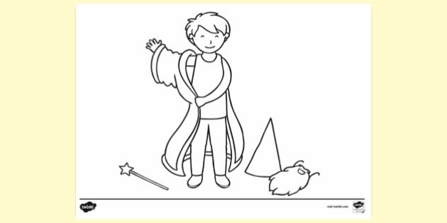 FREE! - Put on My Costume - Colouring Sheet (teacher made)
