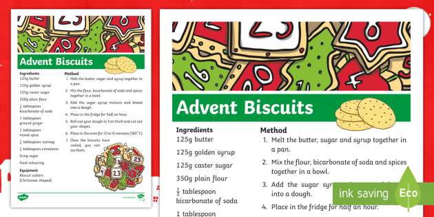 Advent Biscuit Recipe