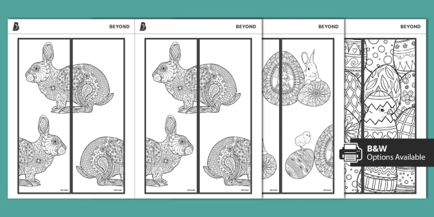 * NEW * Easter Mindfulness Colouring Bookmarks