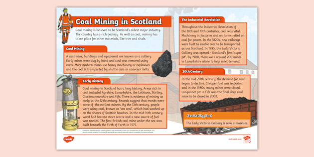 Coal Mining Histories | twinkl.co.uk