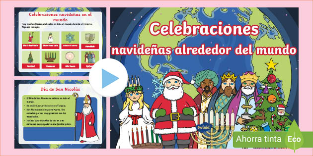 FREE! - PowerPoint: Celebraciones navideñas en el mundo