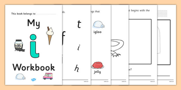 FREE! - My Workbook i lowercase - workbook, i sound, lowercase, letters