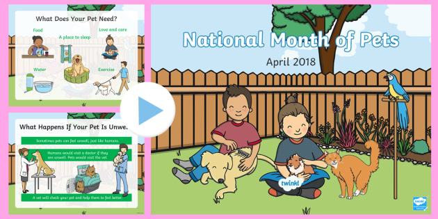 National Pet Month 2018 Early Level PowerPoint
