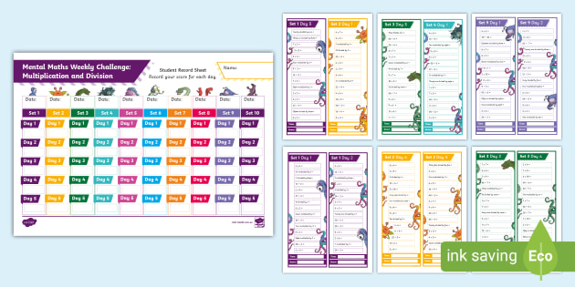 Mental Maths Weekly Challenge: Multiplication and Division