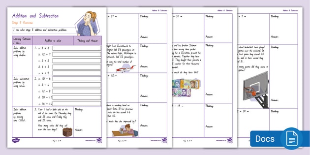 Stage 5 Addition and Subtraction Overview