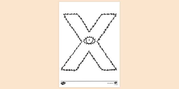 FREE! - X Colouring Page | Colouring Sheets (teacher made)