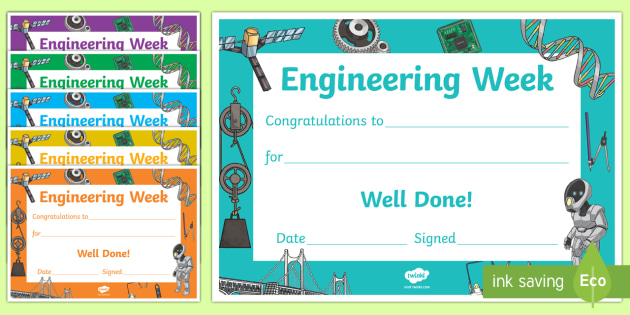 Engineering Week Certificate