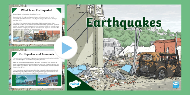Earthquake For Kids Powerpoint Earthquake PowerPoint Templates, Slides