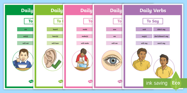 Verbs Display Posters (teacher made)