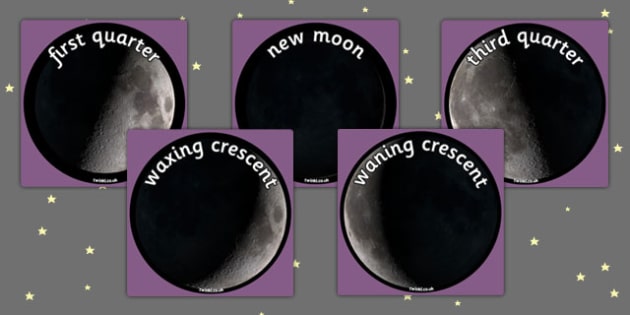 Phases of the Moon Display Photo Cut Outs (teacher made)