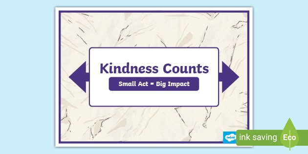 Kindness Counts Poster (teacher made)