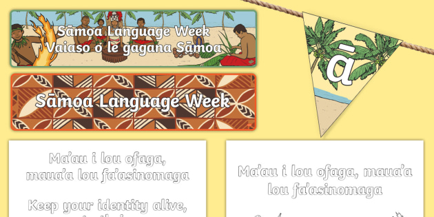 Samoa Language Week Display Pack (teacher made)
